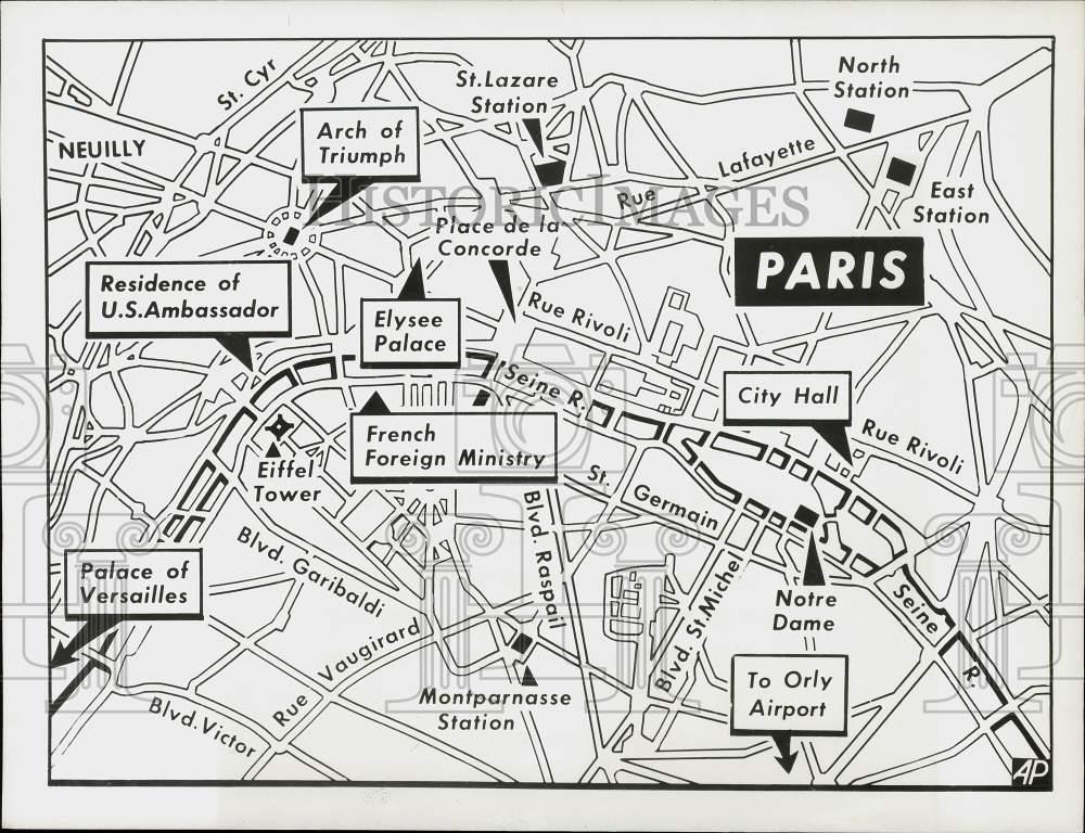 Paris Points Of Interest Map
