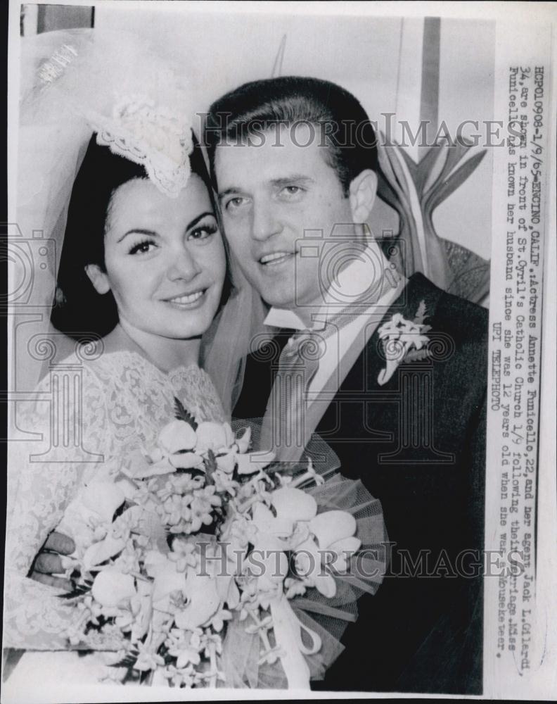 Купить Кино 1965 Press Photo Actress Annette Funicello & Jack Gilardi ...