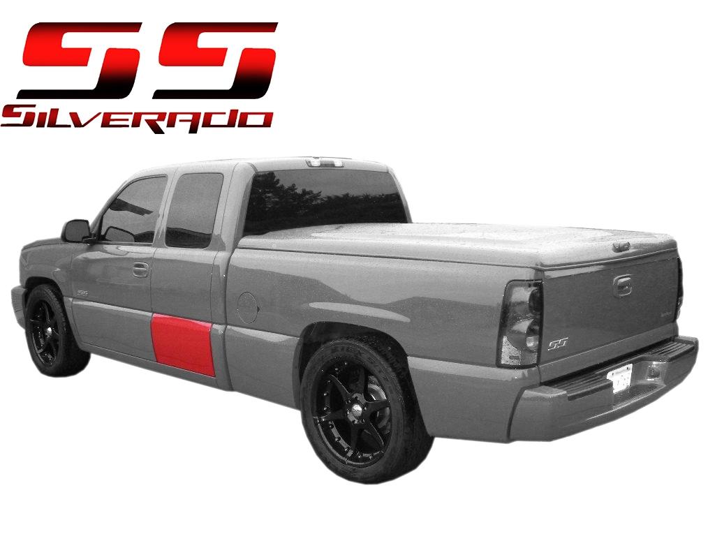 NEW Silver 03-06 Chevrolet Silverado SS LH Diver Rear Door Cladding ...