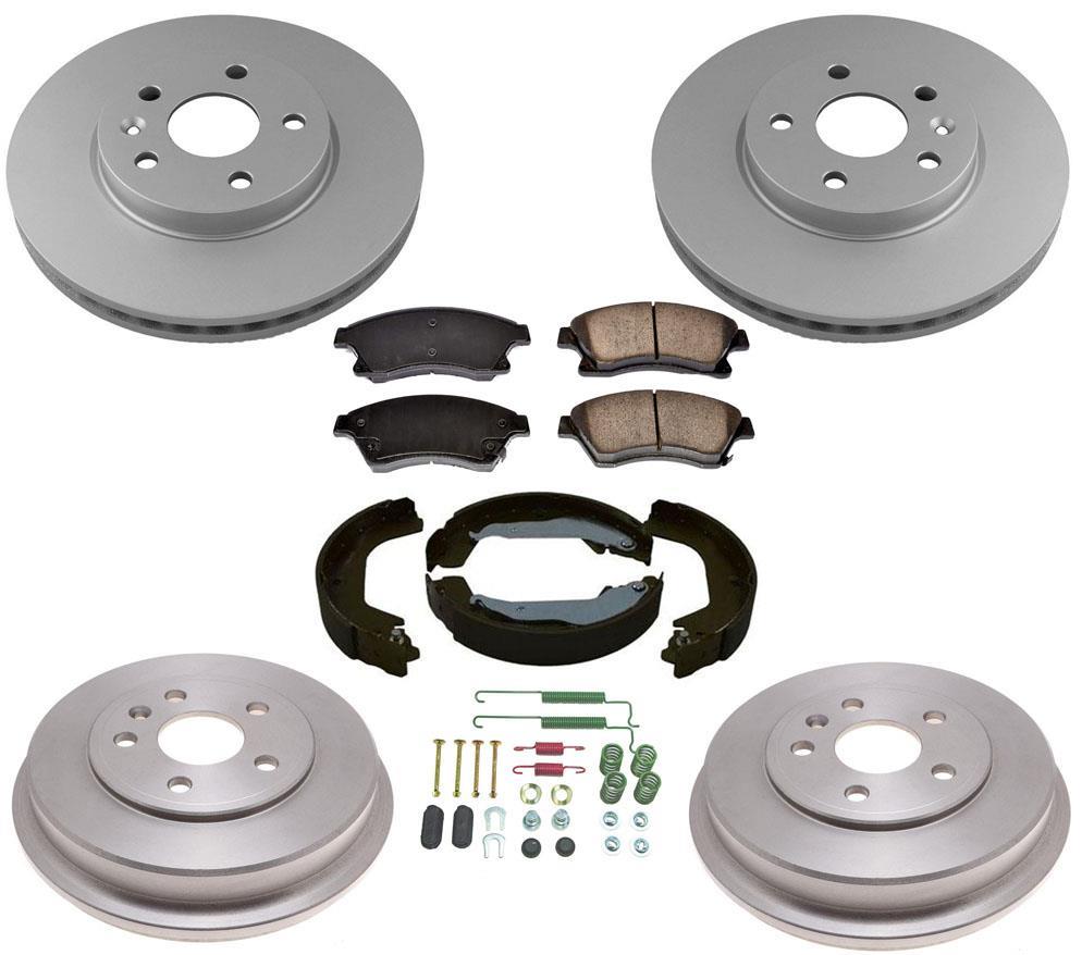 AP Front Rotors Rear Drums Brake Pads Shoes Spring Kit for Chevrolet ...