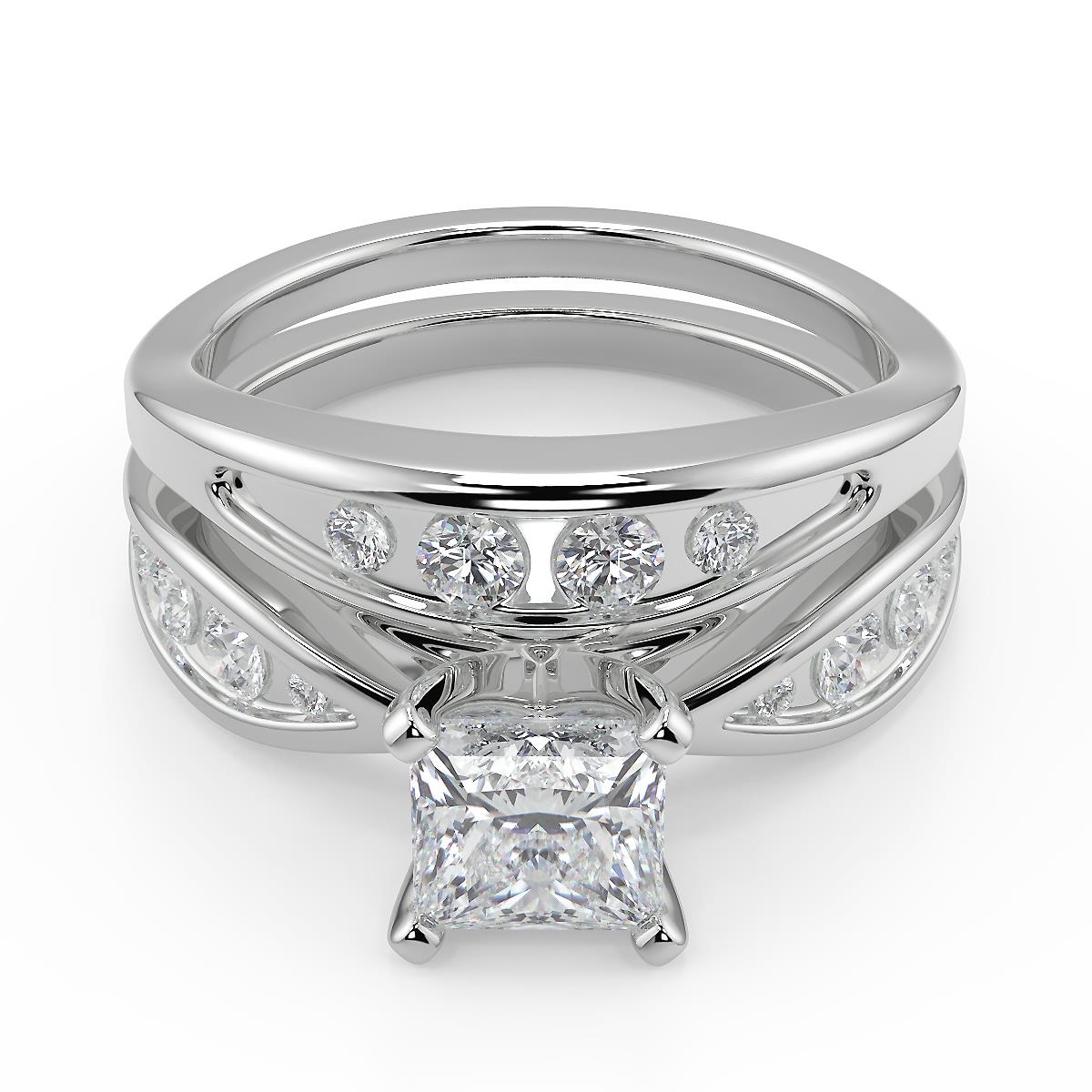 1.05 Ct Princess Cut In 4 Prong Diamond Engagement Ring VVS1 D Treated | eBay