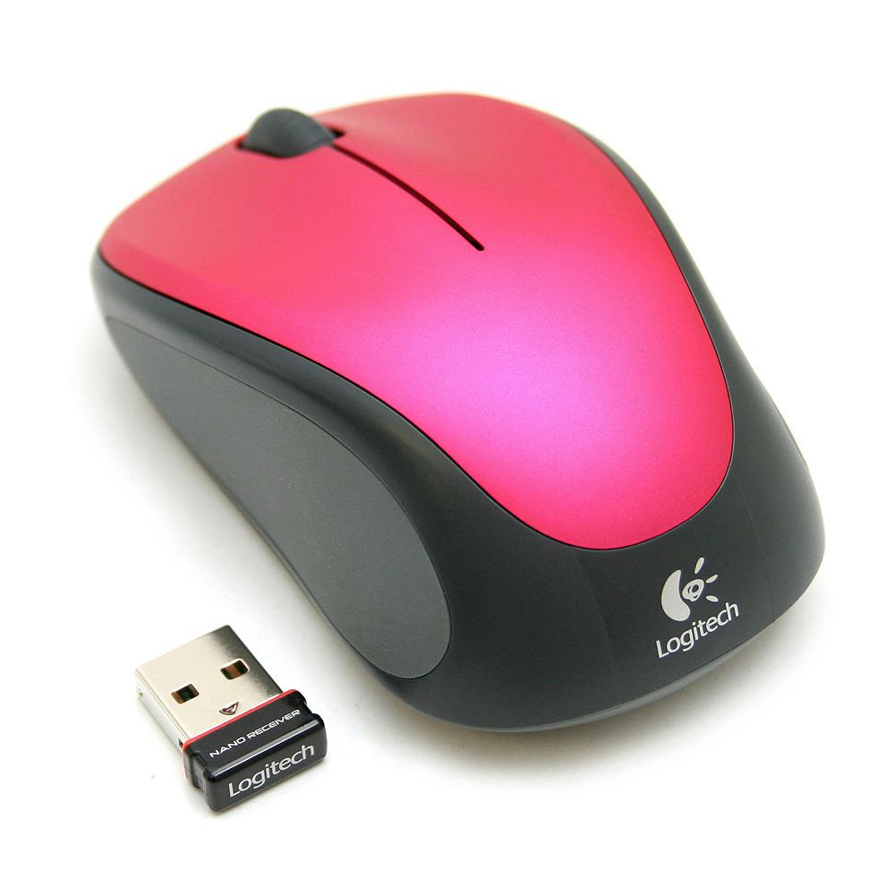 Logitech M315 Brilliant Rose 910-002457 Wireless Optical Mouse PC Mac ...