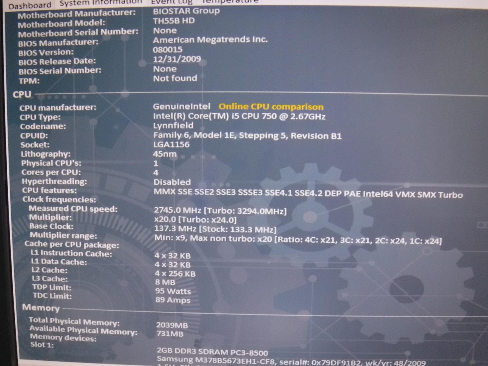 Купить Материнская карта с процессором Biostar TH55B HD microatx ...