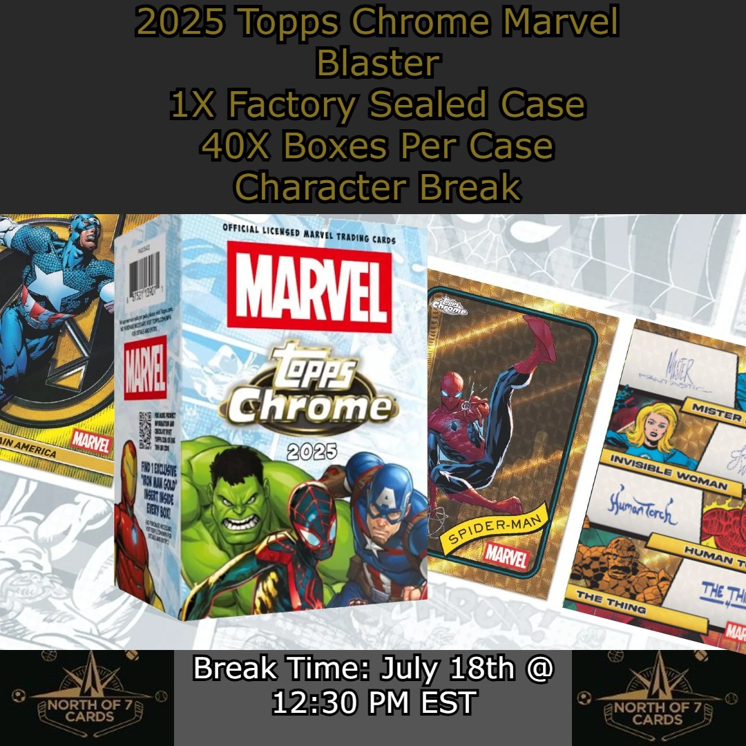 2025 Topps Chrome Marvel Blaster - 1X Case 40X Box Break #6 - eBay Live