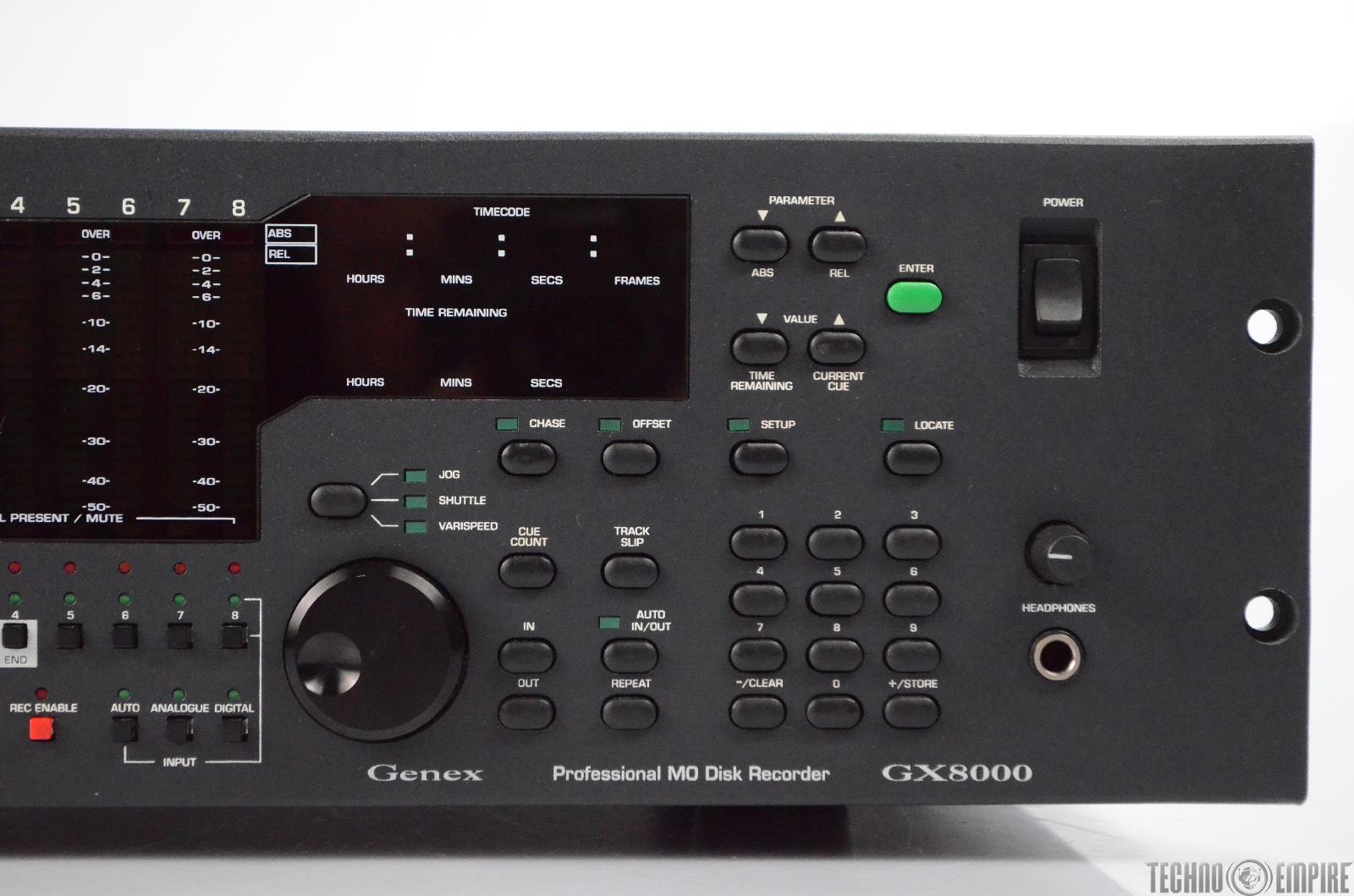 Genex Audio GX8000 8-Channel Professional MO Disk Recorder w/ Manuals ...