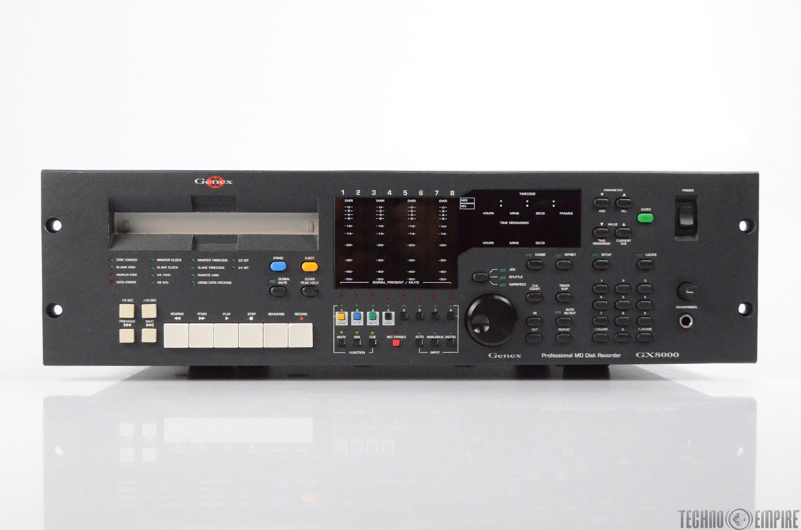 Genex Audio GX8000 8-Channel Professional MO Disk Recorder w/ Manuals ...