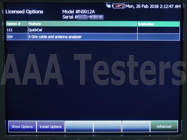Agilent N9912A FieldFox RF Cable Antenna Combination Analyzer w/ Opt ...