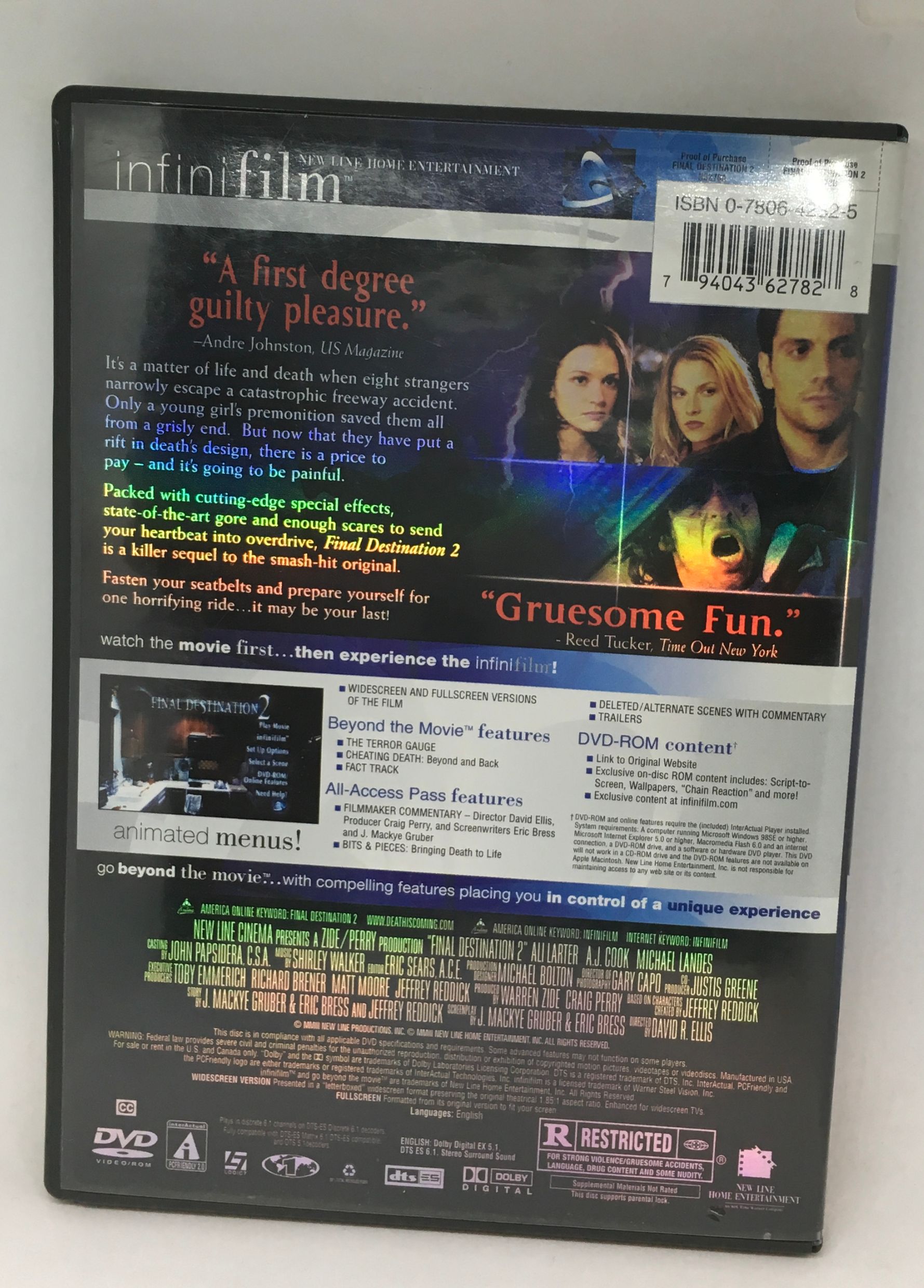 Final Destination 2 (DVD, 2003, Infinifilm Widescreen Full Frame) | eBay