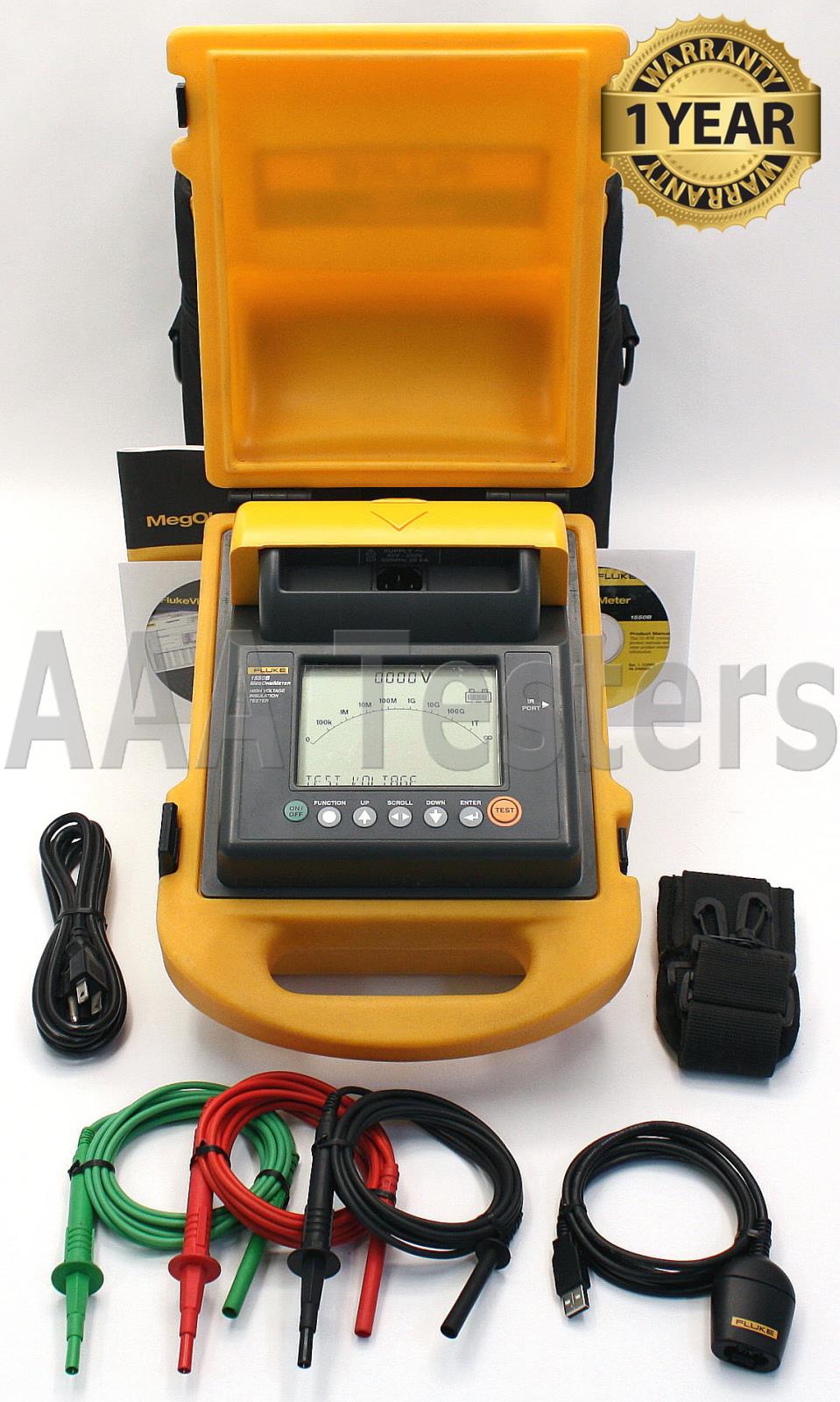 Fluke 1550B Digital MegOhmMeter High Voltage Insulation Tester 1550 | eBay