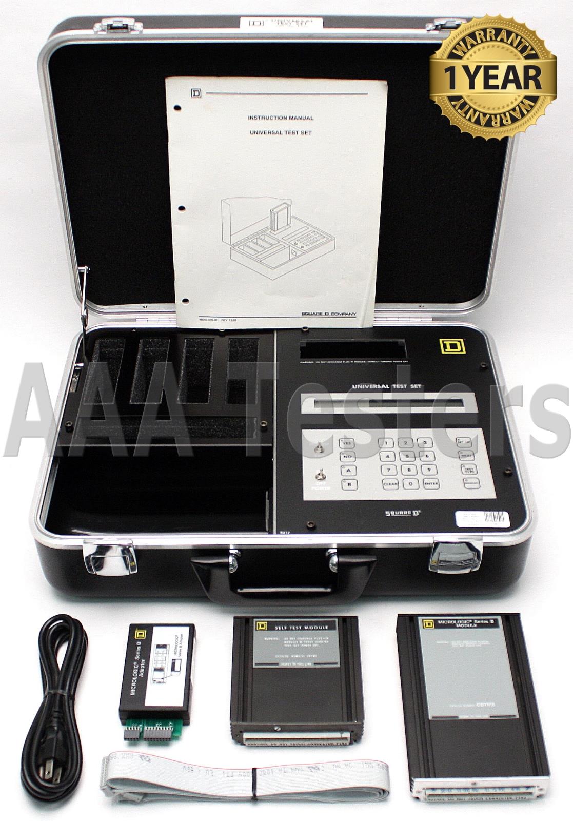 Square D UTS3 Universal Test Set Circuit Breaker Kit Micrologic CBTMT ...