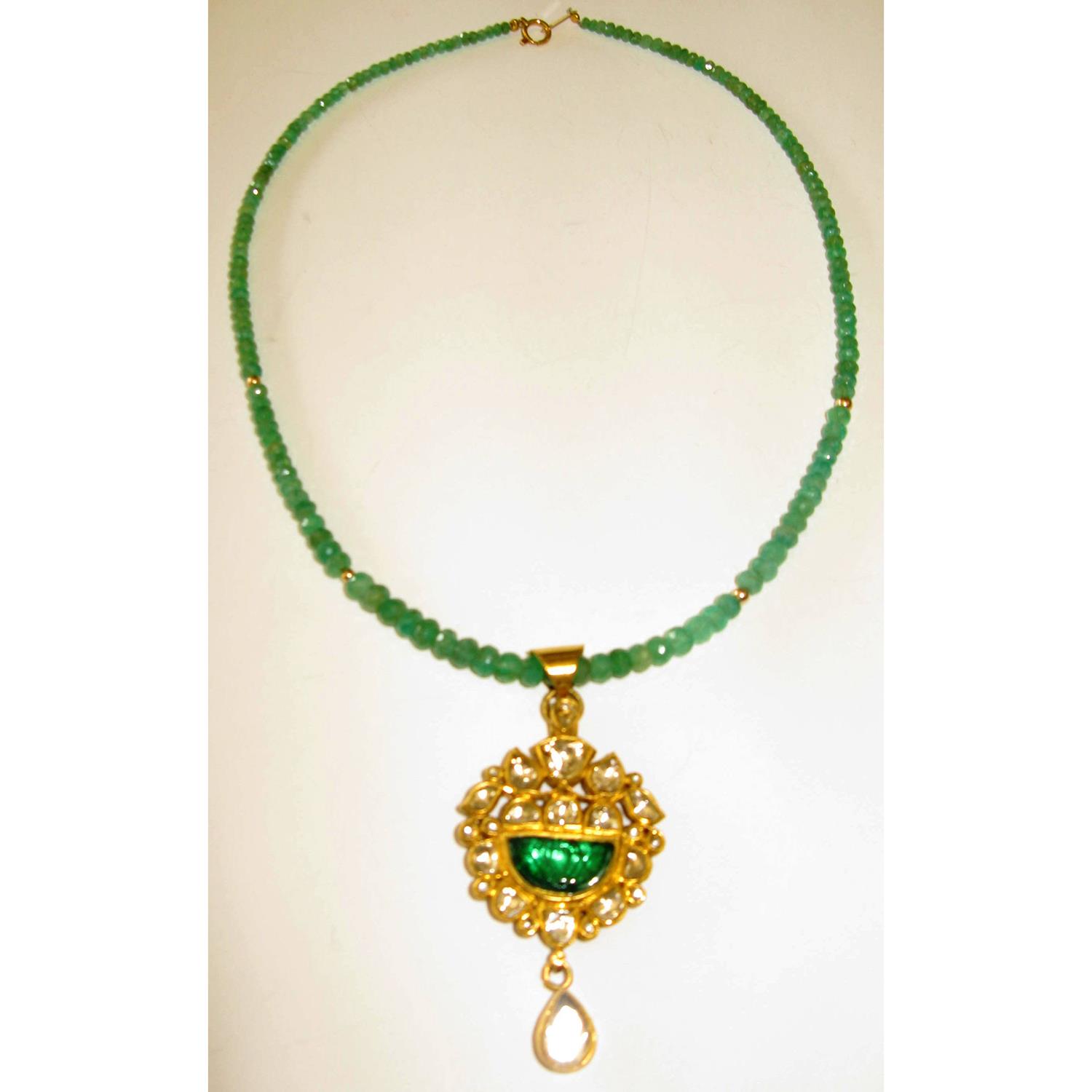 Natural Emerald Locket Necklace 18k Yellow Gold Jewelry | eBay