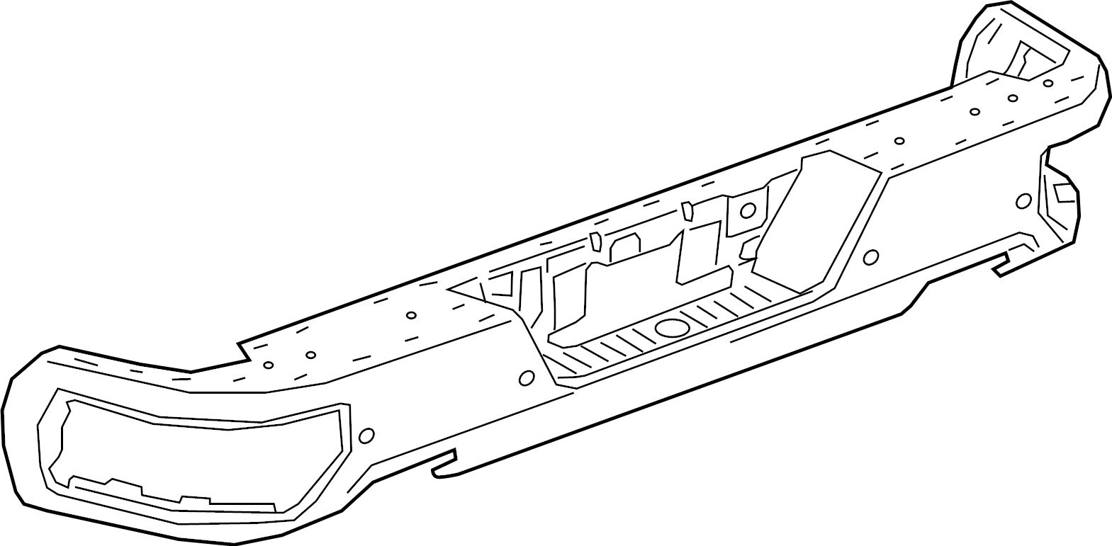 OEM Rear Bumper Assembly Steps Sensors 19-22 Silverado Sierra 2500 GM1 ...